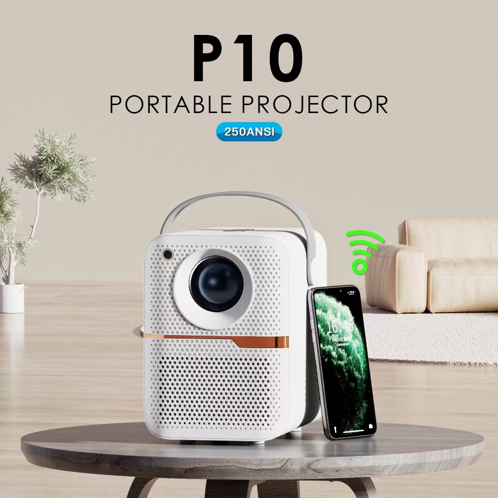 【ขนส่งท้องถิ่น】โปรเจคเตอร์มินิ P10 250 ANSI Projector โปรเจคเตอร์ พกพา ...