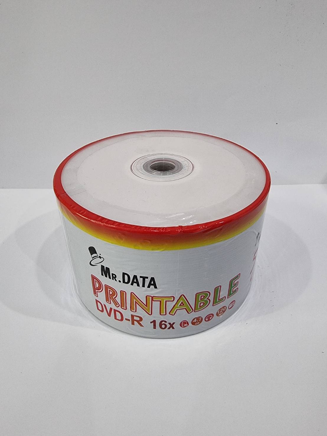 MR.DATA DVD-Printable มิสเตอร์ดาต้า16x (50 แผ่น) แผ่นดีวีดีเปล่า สกรีน ...