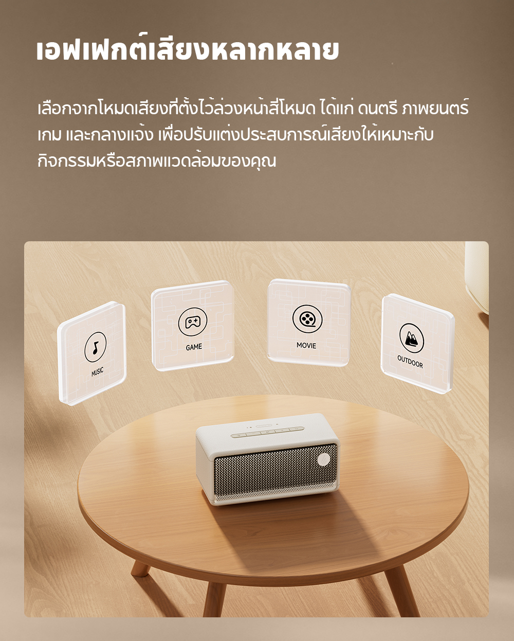 Edifier ES60 ลำโพงบลูทูธพกพา 34W (RMS) V5.4 ประสบการณ์เสียง 360° IP66 ...