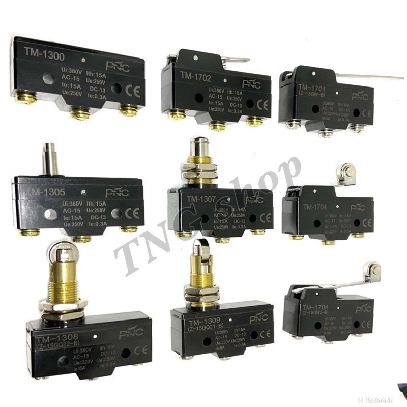 ลิมิตสวิตช์ รุ่นPNC TM-1300,1305,1306,1307, 1308,1309,1701,1702,1703,1704,1705,1706,1743,Z ...