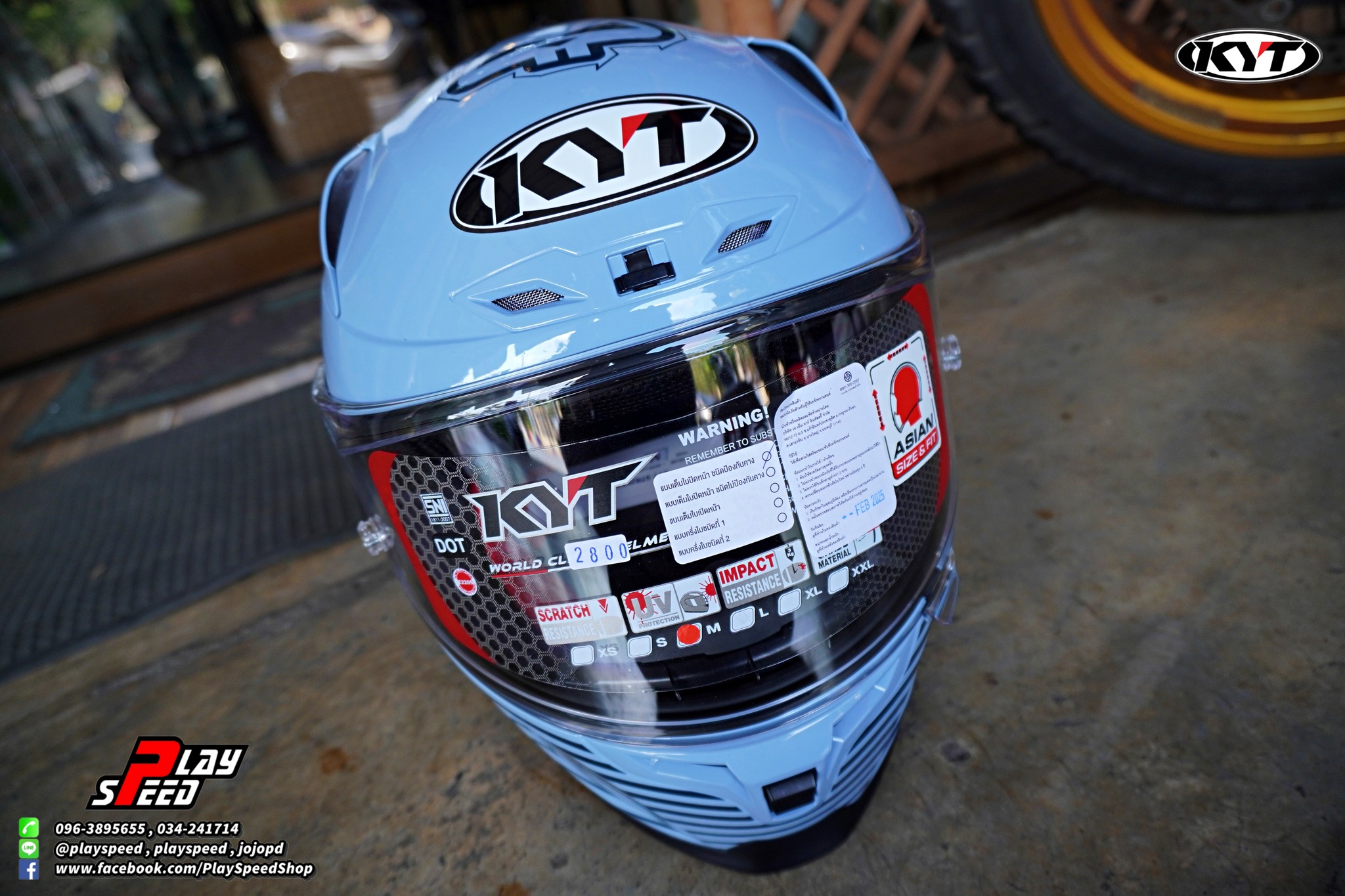 KYT Helmets STRIKER : AF37 LIVERY SEA BLUE | Shopee Thailand