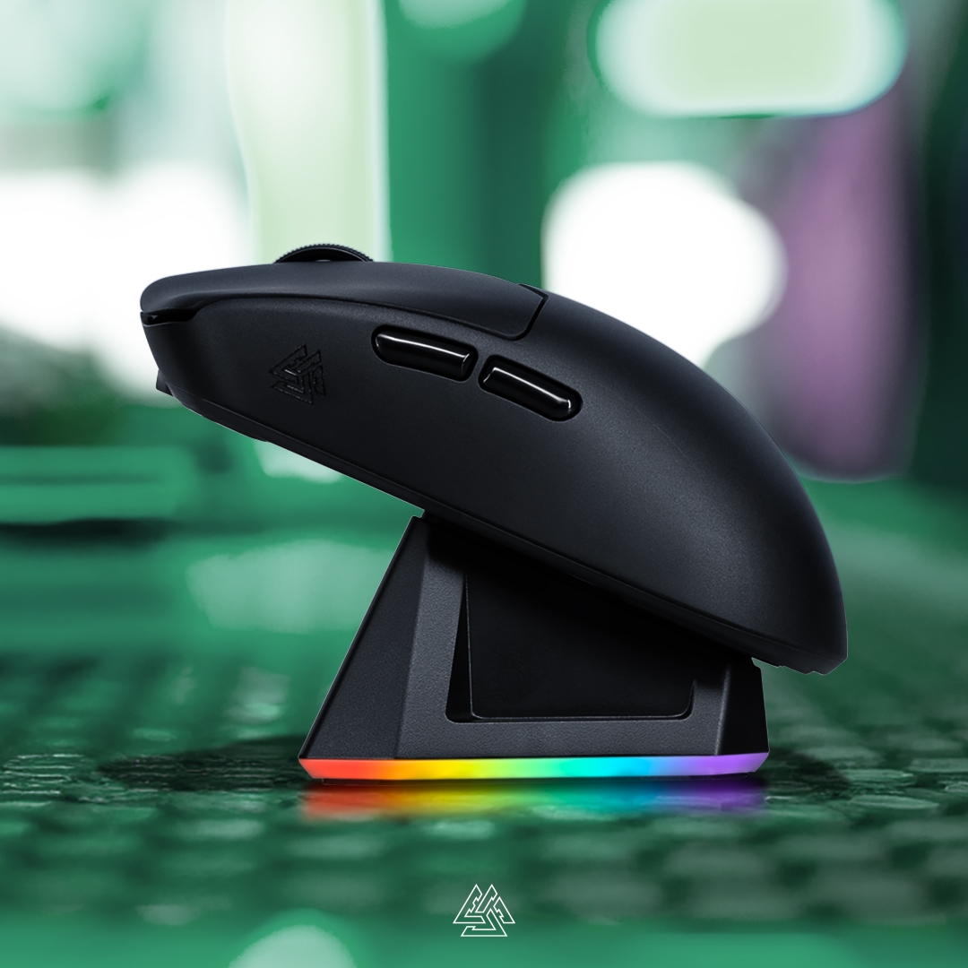 เมาส์ไร้สายพร้อมแท่นชาร์จแม่เหล็ก EGA Type GM1 Pro 4K Tri-Mode ...