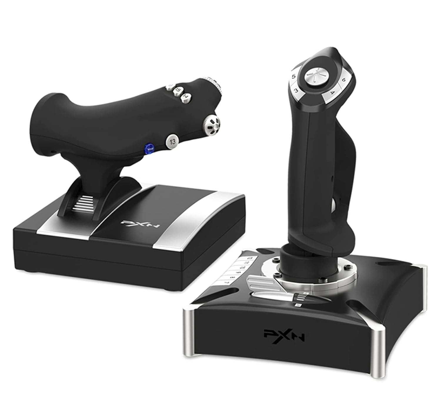 PXN 2119PRO Flight Stick จอยสติ๊ก USB Flight Controller Dual-Vibration ...