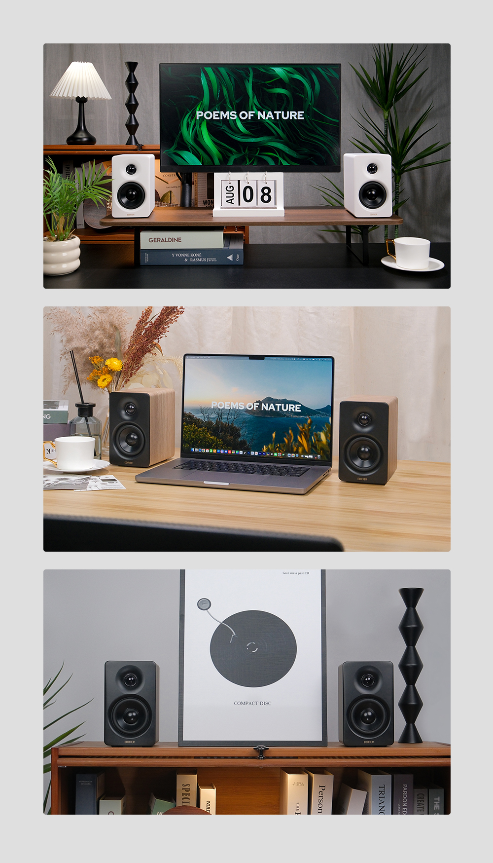 Edifier M60 ลำโพงเดสก์ท็อปขนาดกะทัดรัด 2.0 66W (RMS), Bluetooth V5.3 ...