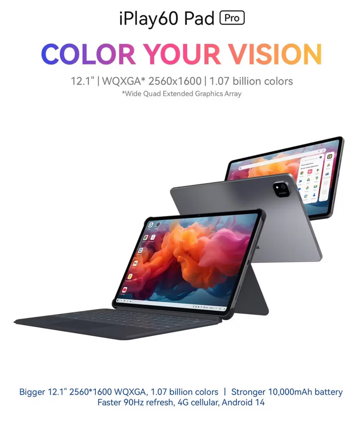 แท็บเล็ต Alldoucube iPlay 60 Pad Pro 4G LTE 8+128GB จอ12.1นิ้ว Helio ...