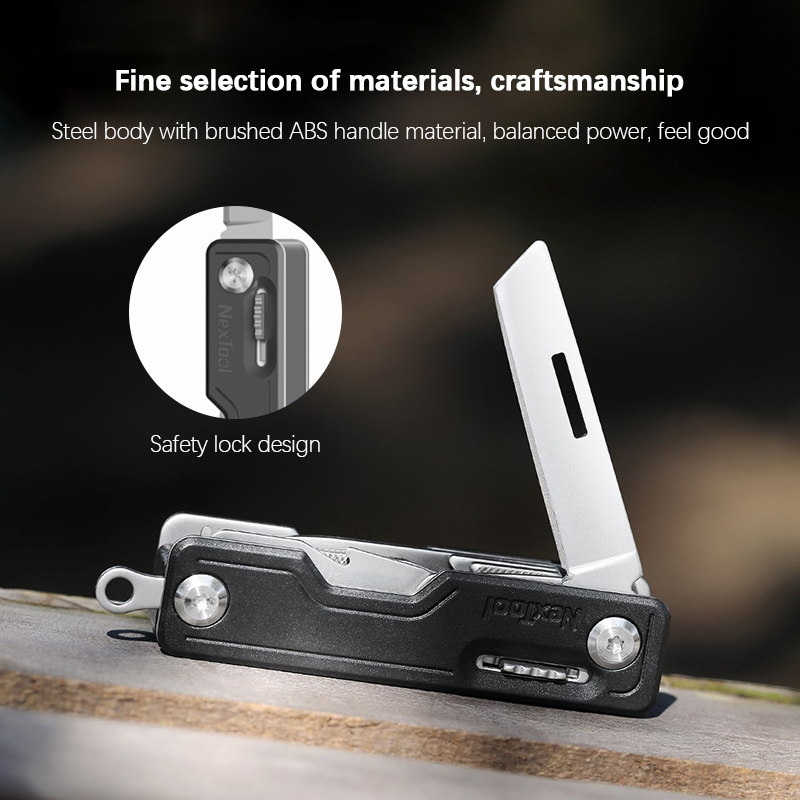 Nextool มีดพับพกพา Multi-Function Knife 10 in 1 มีดเดินป่าสแตนเลสสตีล มีดสนาม ขนาดกระทัดรัด มีด ...