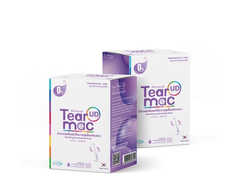 น้ำตาเทียม น้ำยาหล่อลื่นและให้ความชุ่มชื้นแก่ดวงตา Tear Mac UD (Single-Use) | Shopee Thailand