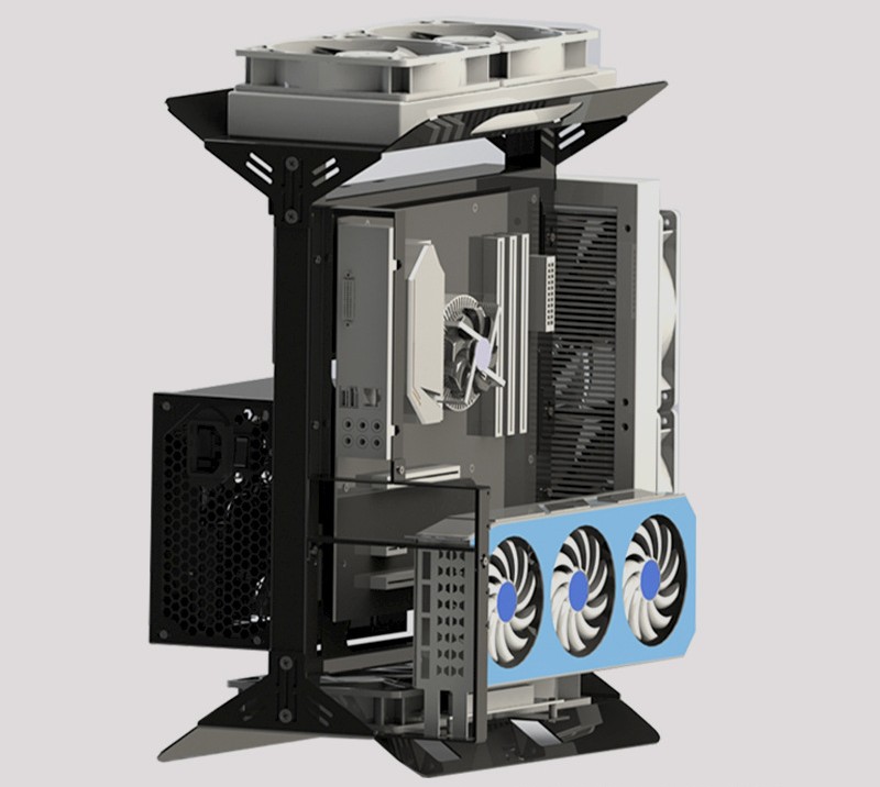 Full Open PC Case D.I.Y. X6 / X8 Support ATX / MATX / ITX Mainboard ...