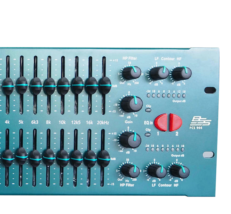 BSS FCS966 อีควอไลเซอร์ 2 x 31 BAND 2 ชั้น สไลด์ยาว 31 Band Graphic ...