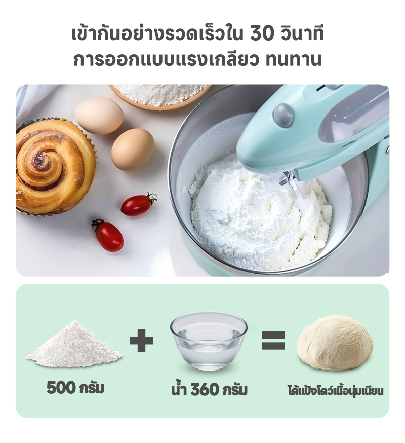 Simplus Mixer เครื่องผสมอาหาร 3 ลิตร HMJH001 | Shopee Thailand