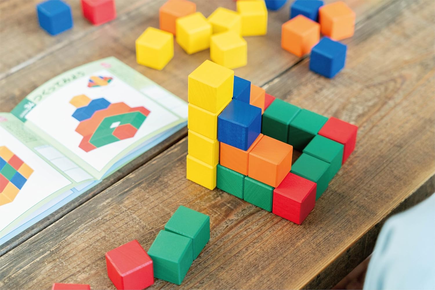 Kumon Color block ของเล่นลูกบาศก์ 3 มิติของเล่นเสริมพัฒนาการเด็กอายุ ...