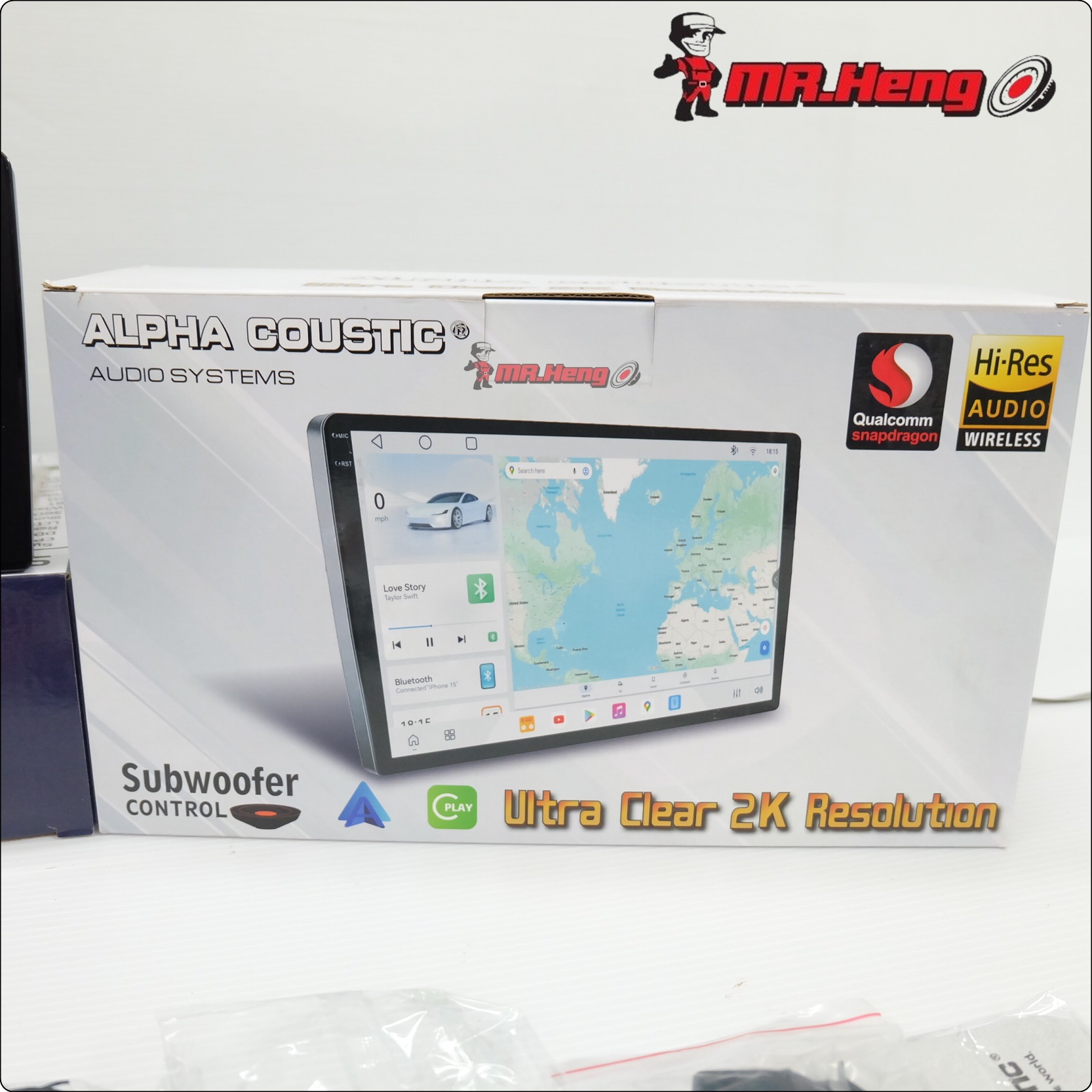 จอแอนดรอย ALPHA COUSTIC 2K ใหม่ล่าสุด รุ่น TQ9 Ram4 Rom64 (CPU:8Core ...