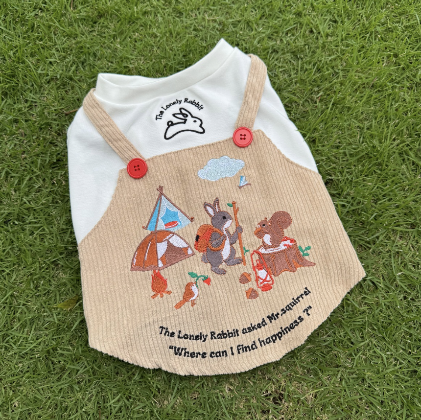 The Lonely Rabbit First Adventure ชุดเอี๊ยมสำหรับน้องหมา ชุดหมา ชุดแมว ...