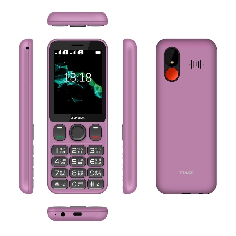 TWZ M5 โทรศัพท์มือถือ ปุ่มกด 4G จอใหญ่ 2.8 นิ้ว เปิดใช้งานได้ยาวนาน 8-10วัน รองรับ Type-C ...