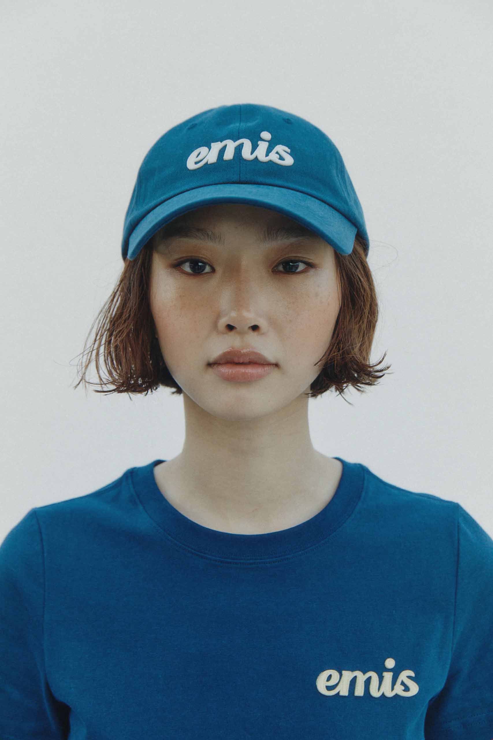 EMIS - APPLIQUE BALL CAP (BEIGE ,BLACK ,BLUE GRREN ,CREAM ,GREEN ,KHAKI ...