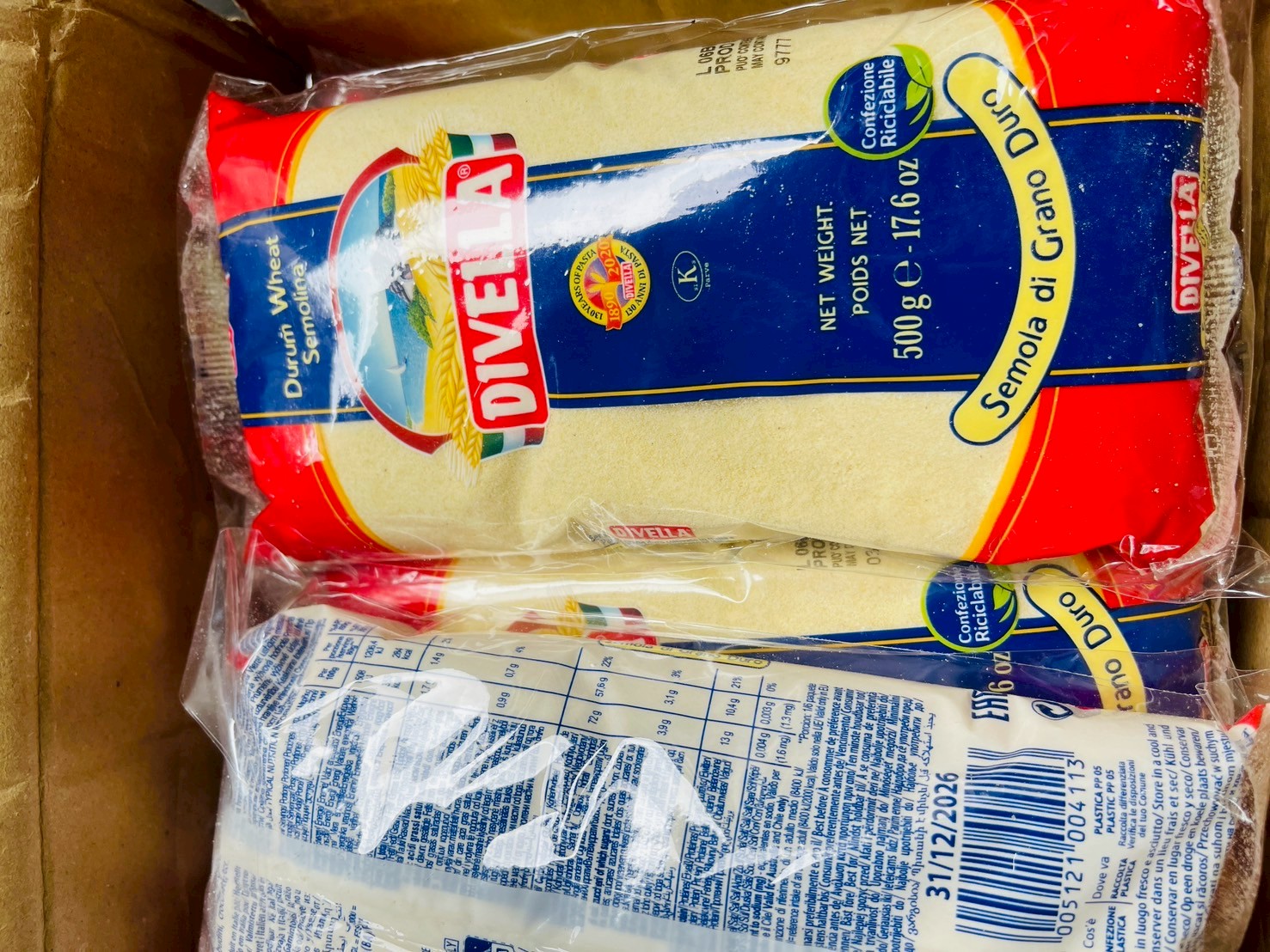 แป้งเซโมลิน่า Divella Durum wheat Semolina Di Grano Duro 500g. | Shopee ...