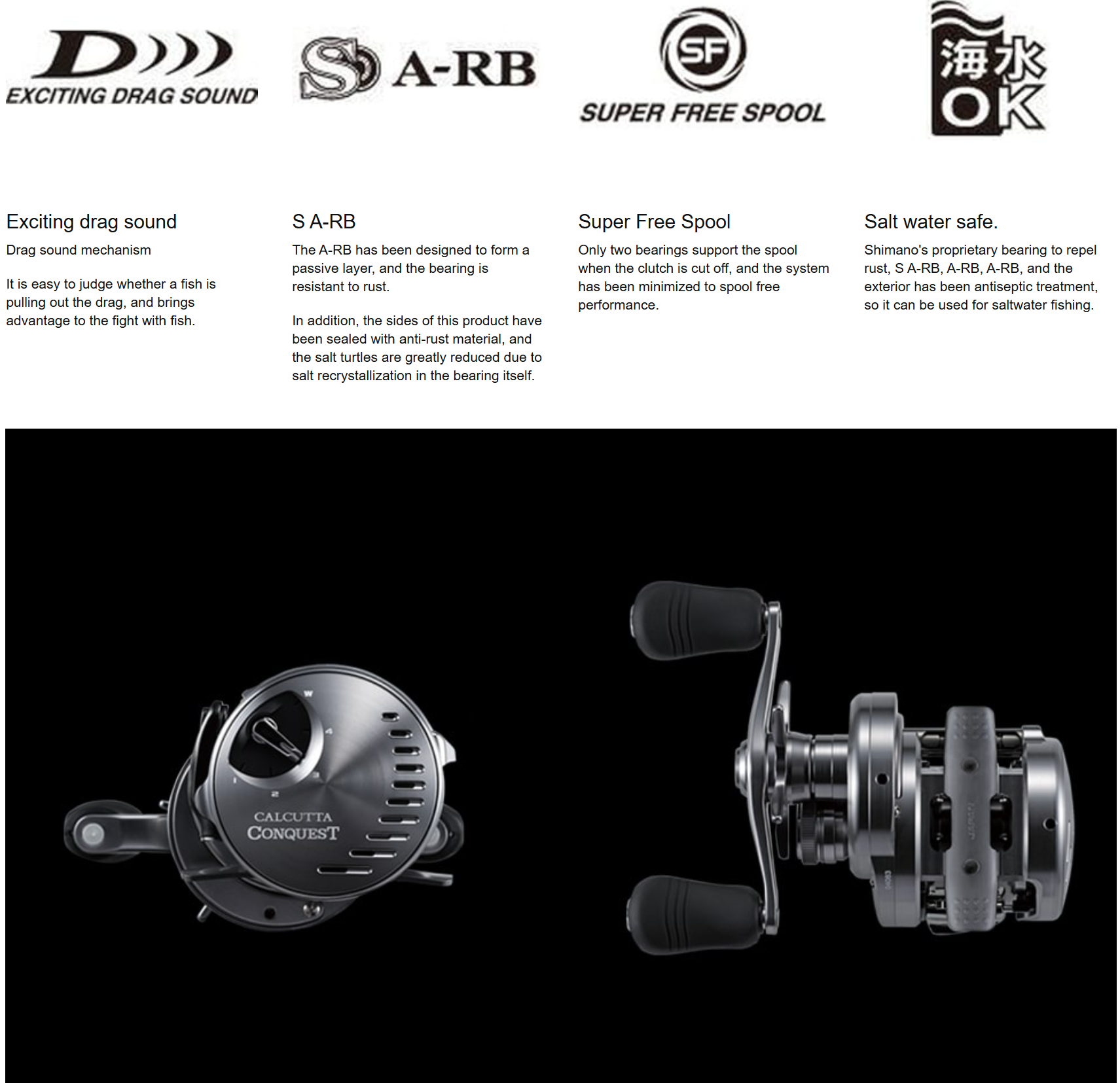 รอกหยดน้ำ Shimano 20 Calcutta Conquest DC 201HG Left Handle ของแท้ 100% Japan | Shopee Thailand