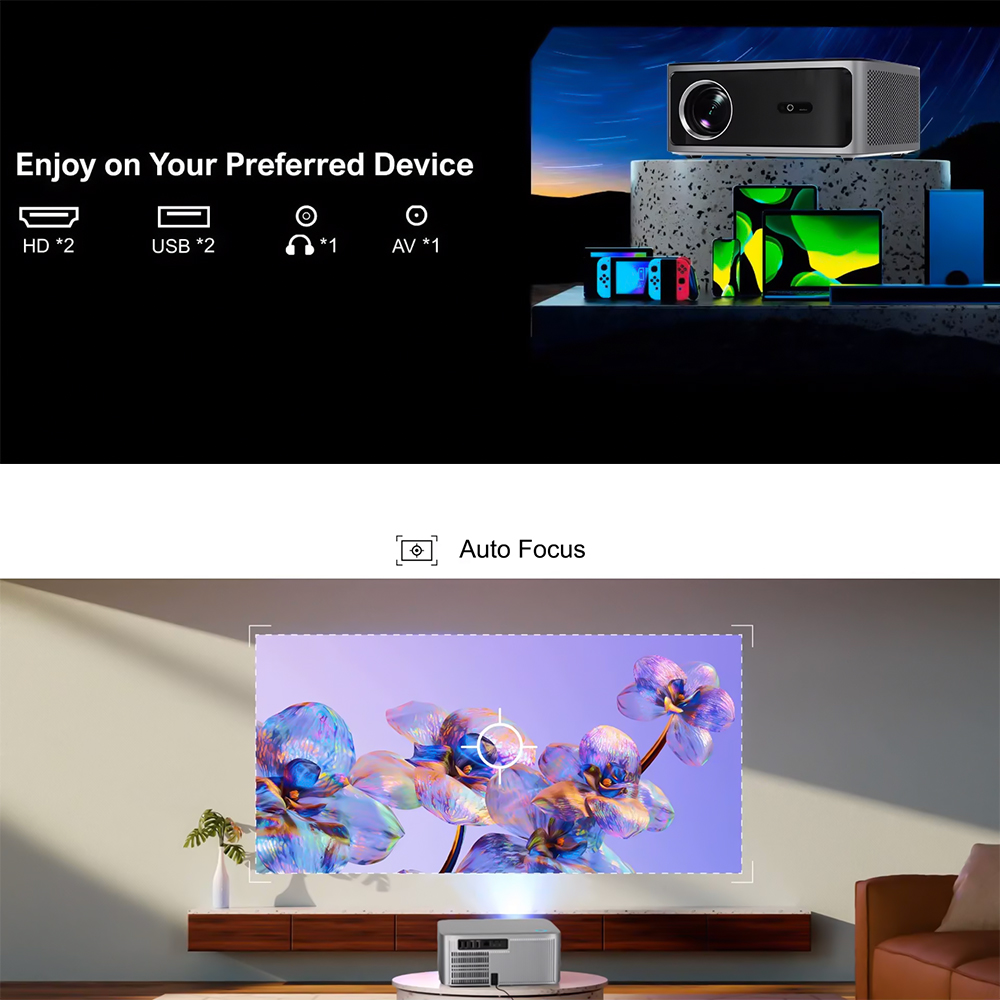 [ศูนย์ไทย] OWLENZ x CLOUD-D SD1000 ใหม่ โปรเจคเตอร์ค่าแสง 1300 ANSI ...