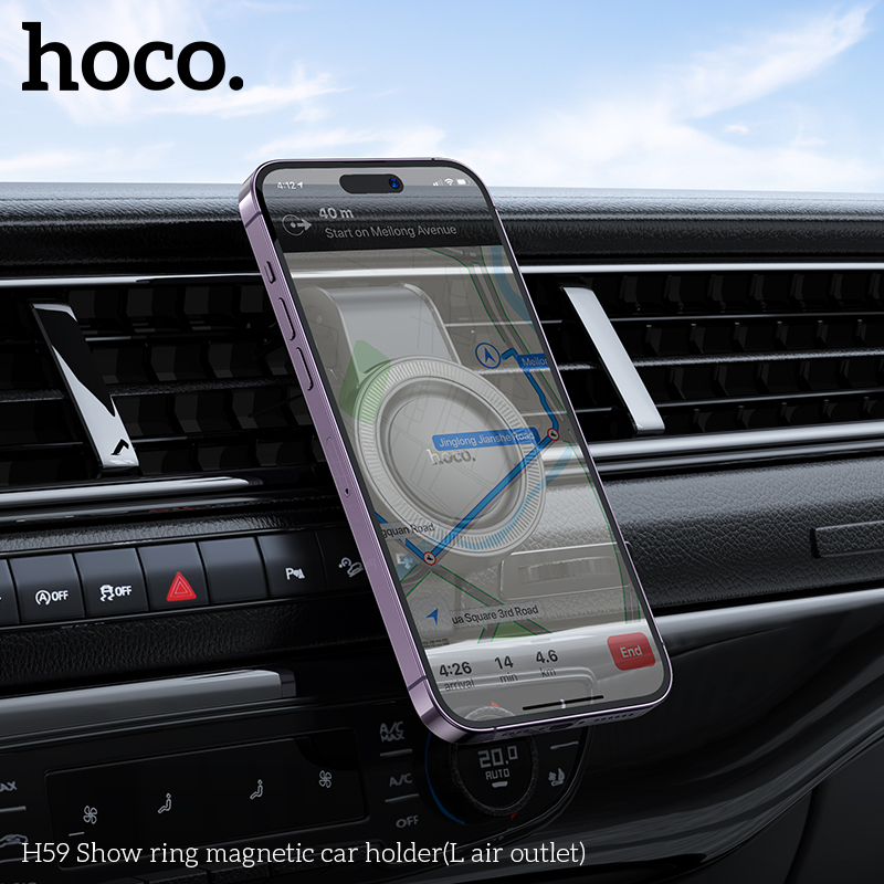 Hoco H59 ที่วางมือถือแบบหนีบช่องแอร์แถบแม่เหล็ก magnetic phone holder ...