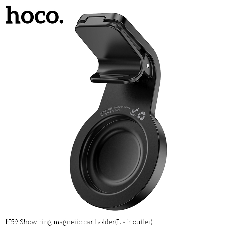 Hoco H59 ที่วางมือถือแบบหนีบช่องแอร์แถบแม่เหล็ก magnetic phone holder in ring shape car air vent ...