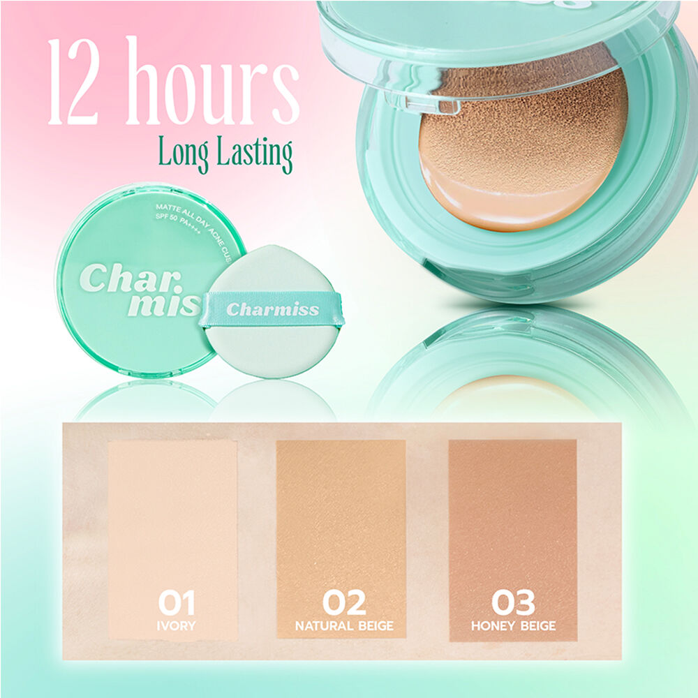 Charmiss Matte All Day Acne Cushion SPF 50 PA++++ คุชชั่น | Shopee Thailand