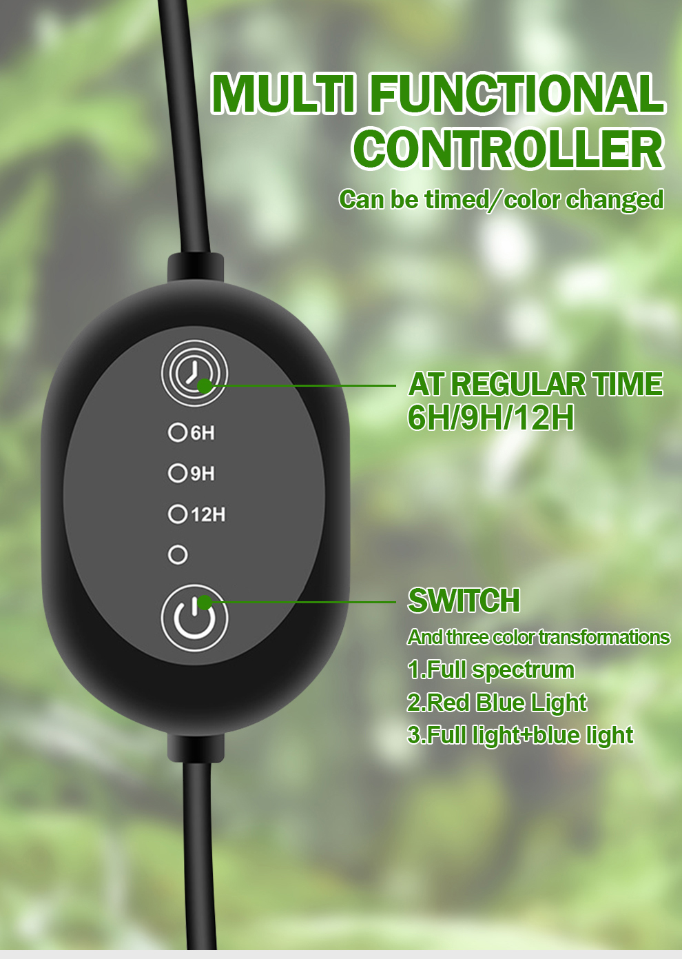 GIDEA ชุดหลอดไฟ LED grow light full spectrum 40/60/80 cm ไฟปลูกต้นไม้ ...