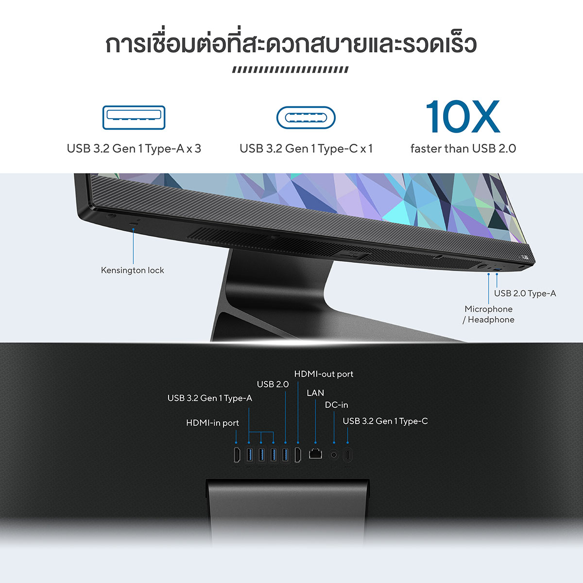 ASUS M3702WFA AiO (M3702WFAK-BPE015WA) , 27'' FHD, AMD R5-7520U, 16GB ...