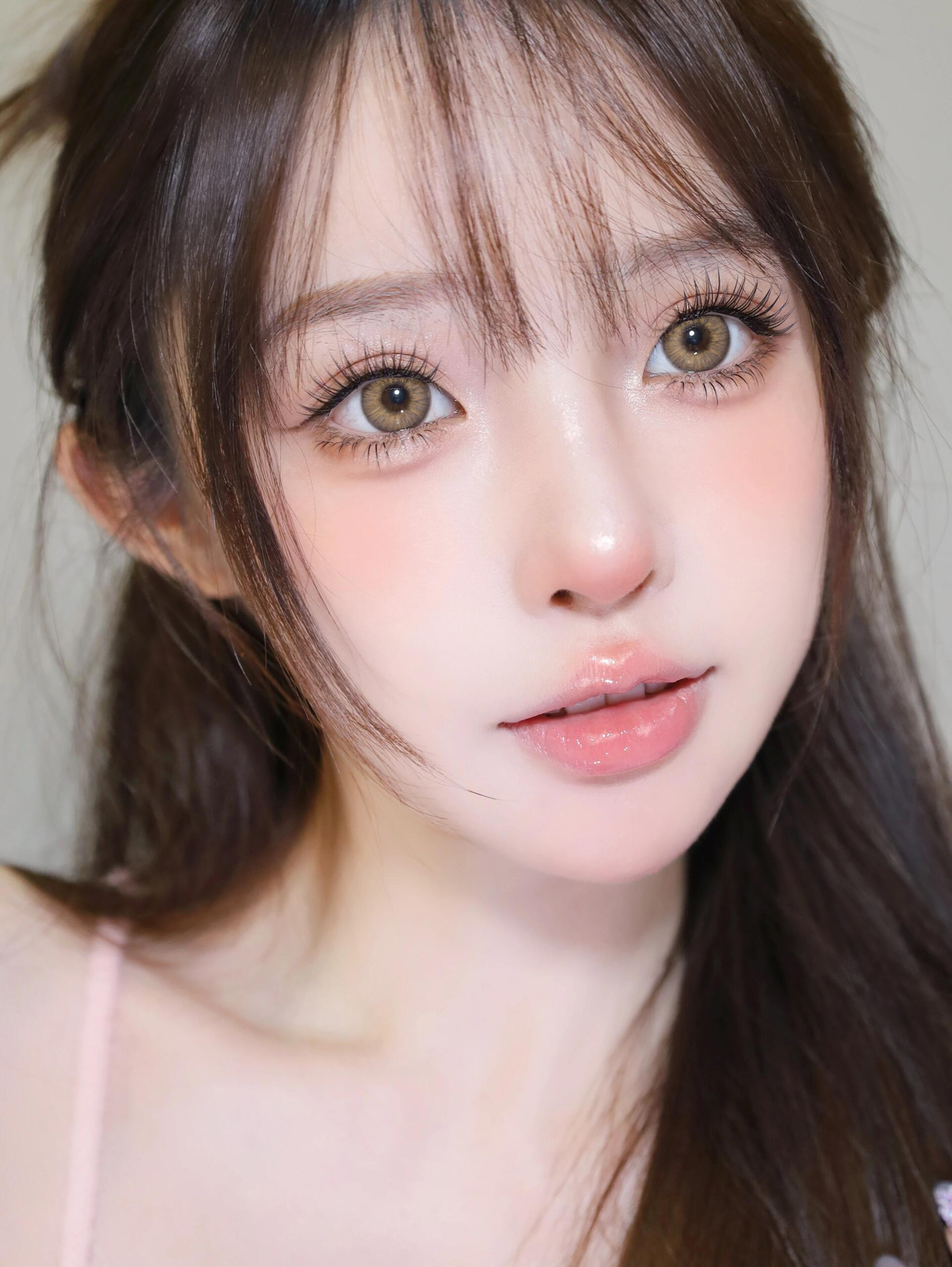 (มีค่าสายตา:0°-800°)คอนแทคเลนส์สายตาสั้นขายดี 1คู่ สีเทาน้ำตาล 1ปี 14mm มินิคอนแทคเลนส์สี จัดส่ง ...