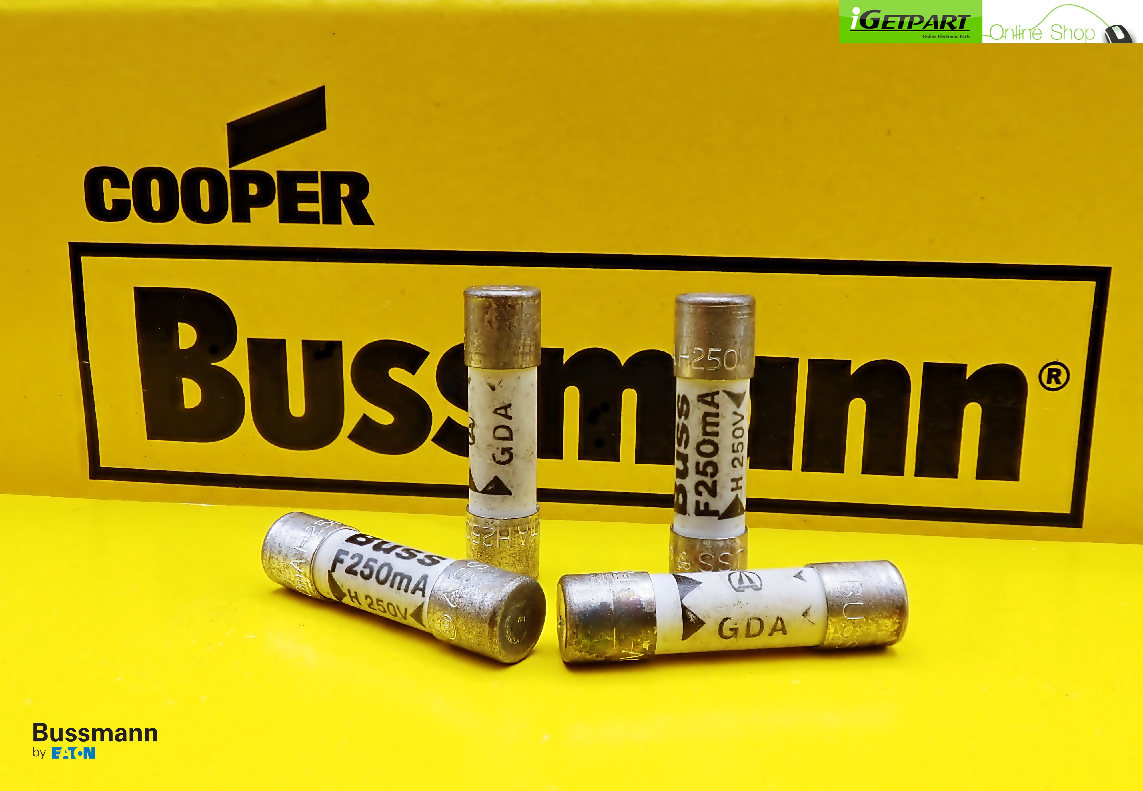 ฟิวส์เซรามิค Bussmann GDA 250MA - 5A 250V 5X20 mm. Fast Acting,Ceramic ...