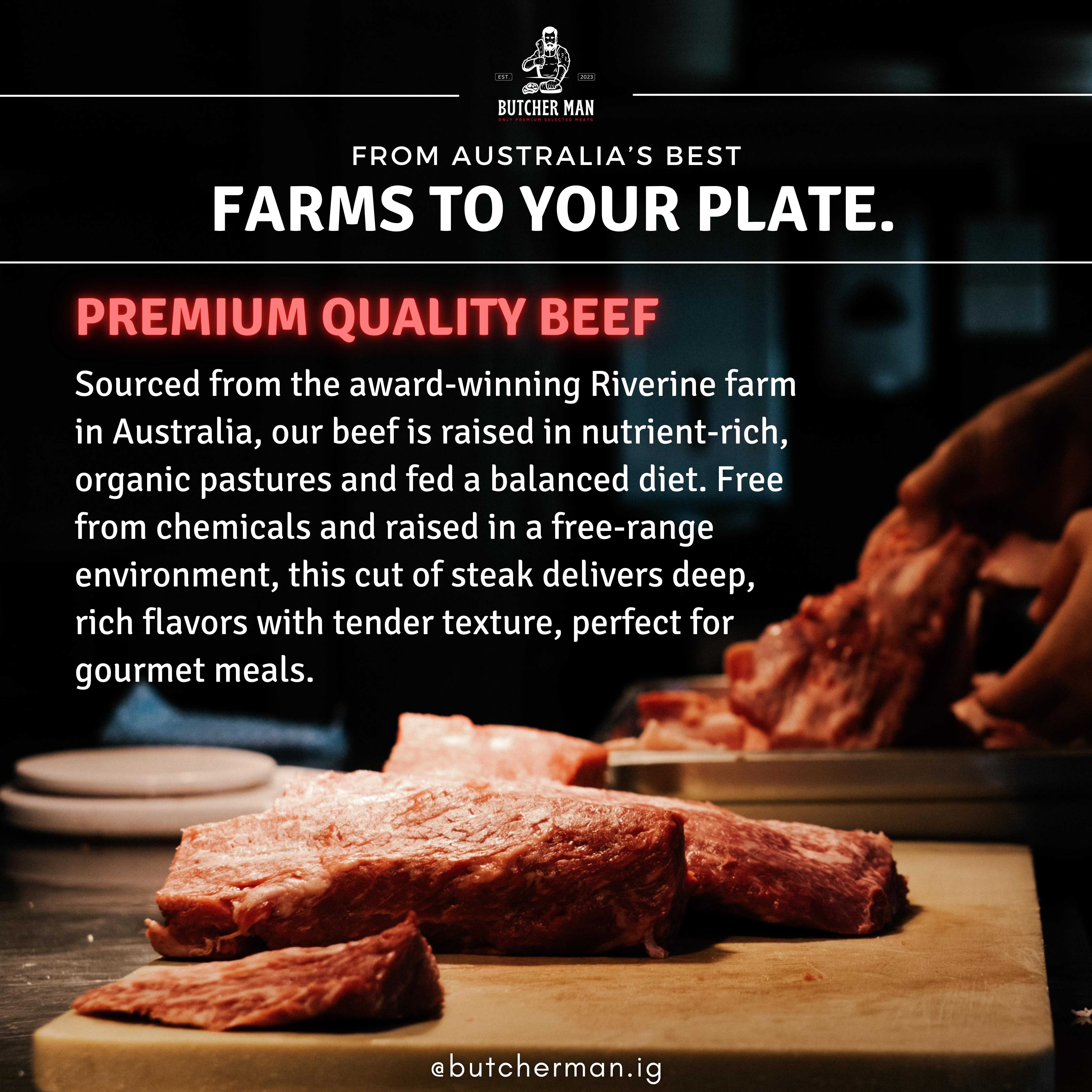 AUS Ribeye Steak (Prime Steer) 100% Grass-Fed Beef 1 kg | เนื้อสเต็ก ...