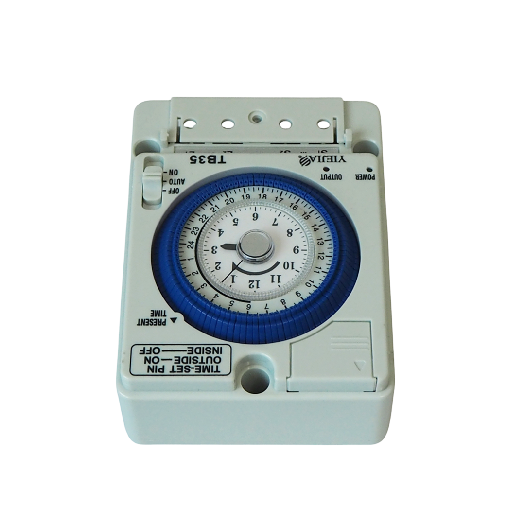 TB-35B TIME SWITCH ไทม์เมอร์สวิตช์แบบไขลาน ไทม์เมอร์ 24ชั่วโมง AC100-240V 15A ความละเอียด15นาที ...