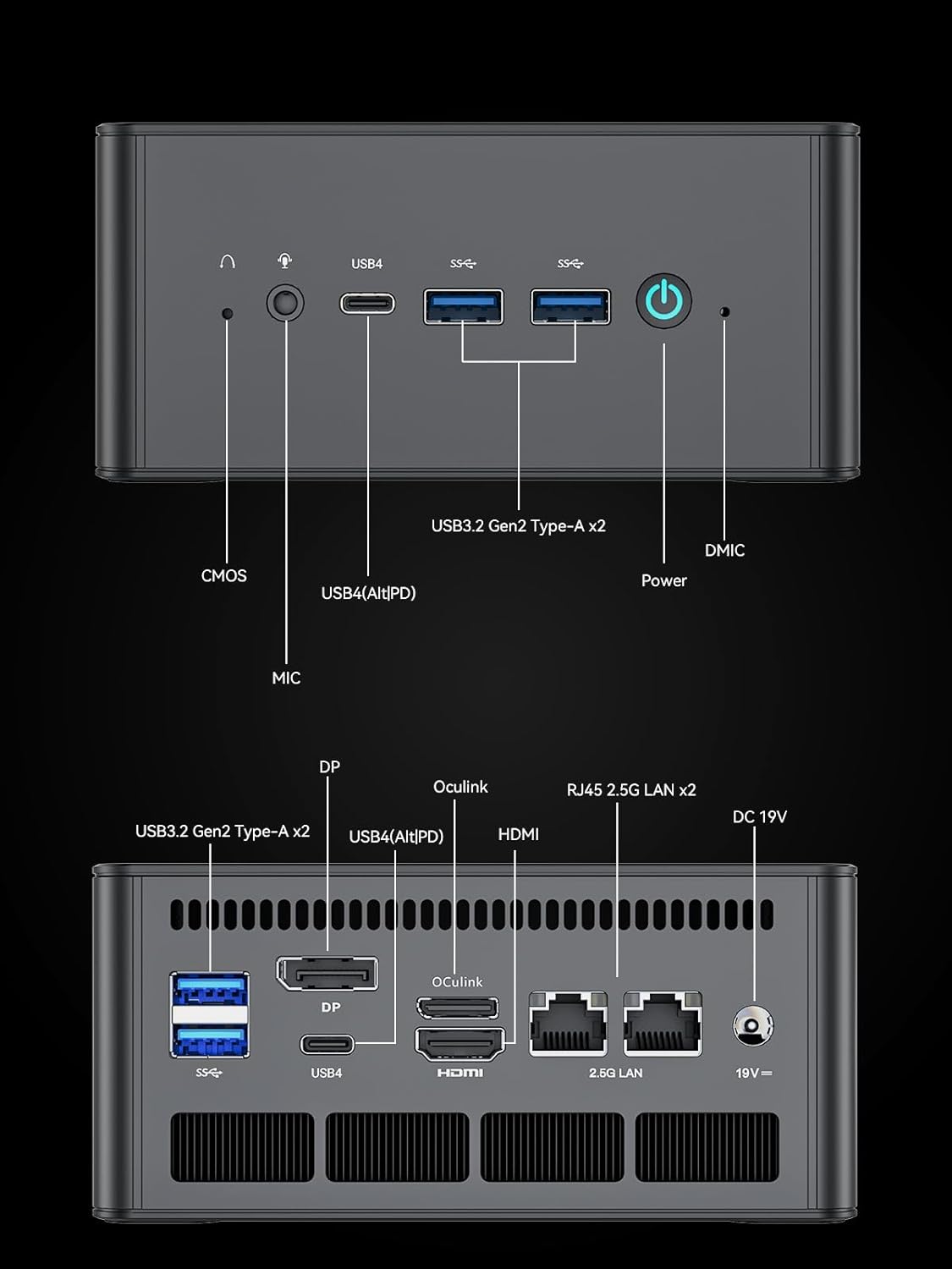 คอมพิวเตอร์แบบ mini-PC Minisforum UM780 XTX UM790 XTX Zen 4 Phoenix ...