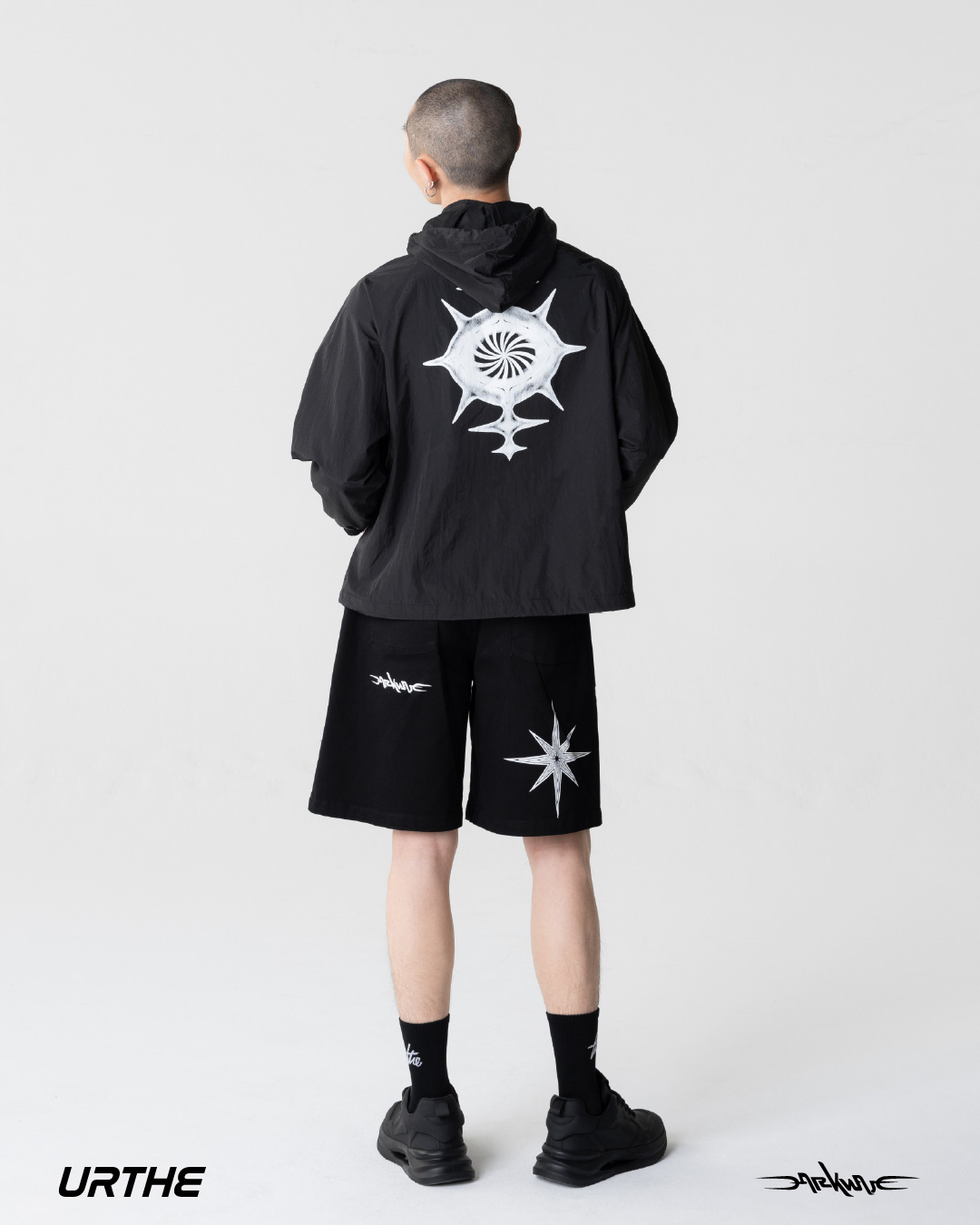 URTHE - เสื้อฮู้ด เเขนยาว Oversize Col. DARKWAVE รุ่น DW DARK ...