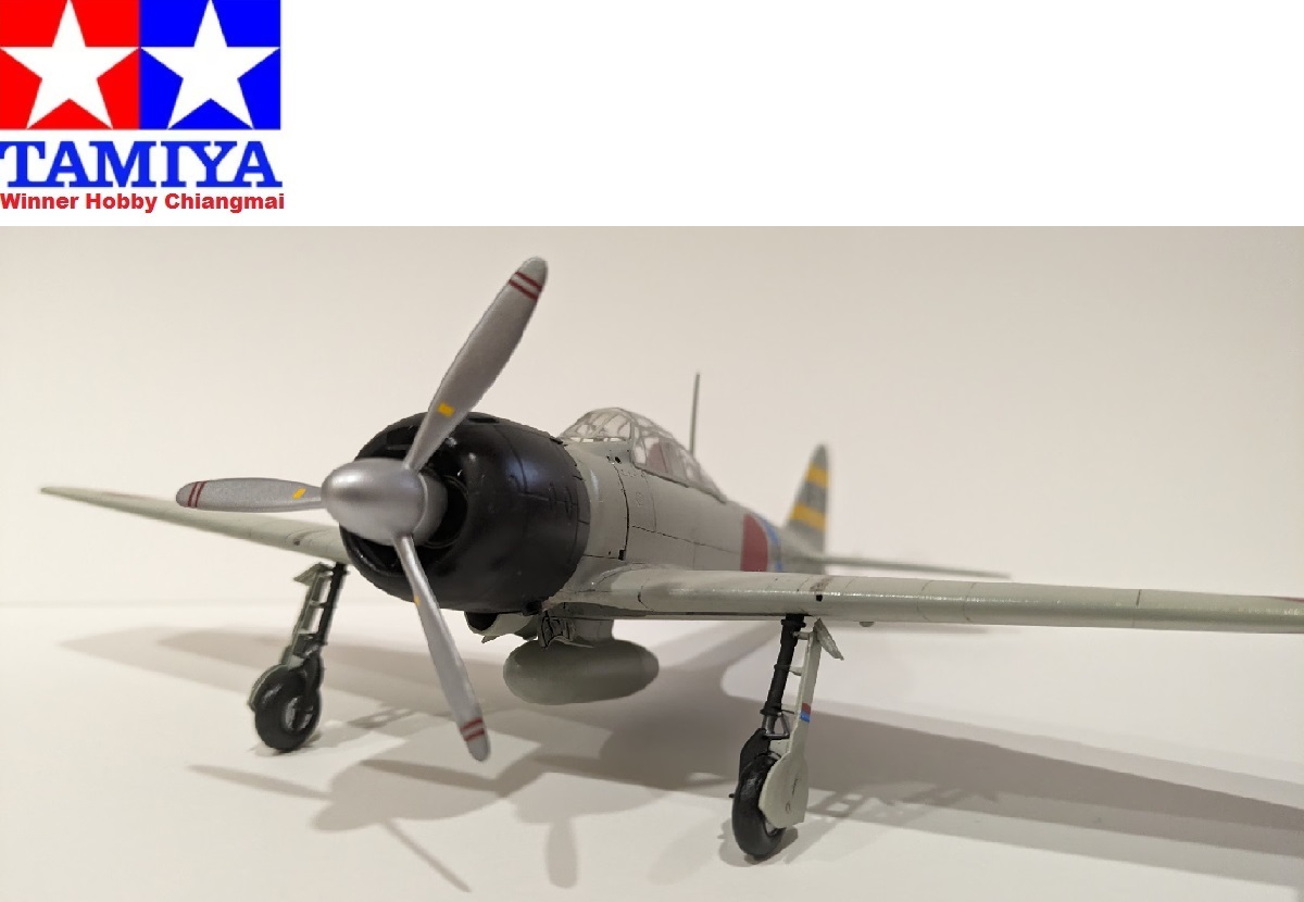 โมเดลเครื่องบิน Tamiya 61025 Mitsubishi A6M3 Type 32 Zero Fighter (Hamp ...