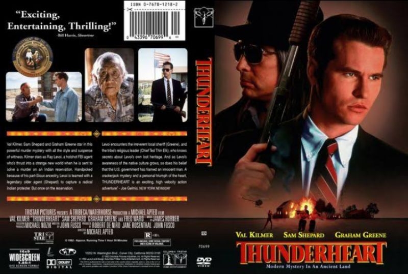 Blu-ray+DVD ปก+สกรีนแผ่น Thunderheart (1992) ปมเลือดแดนดิบ | Shopee ...