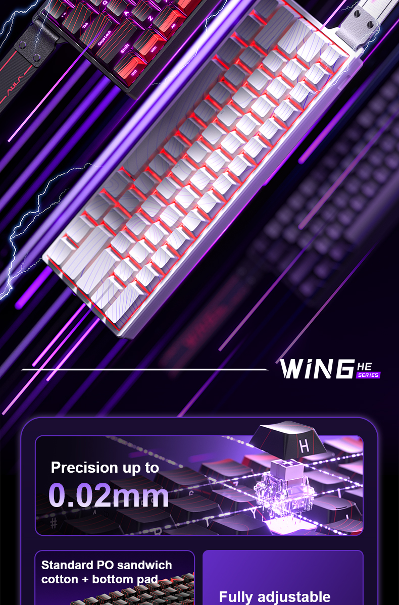 คีย์บอร์ด HE - AULA WIN60HE / WIN68HE - Rapid Trigger Wired Keyboard ...