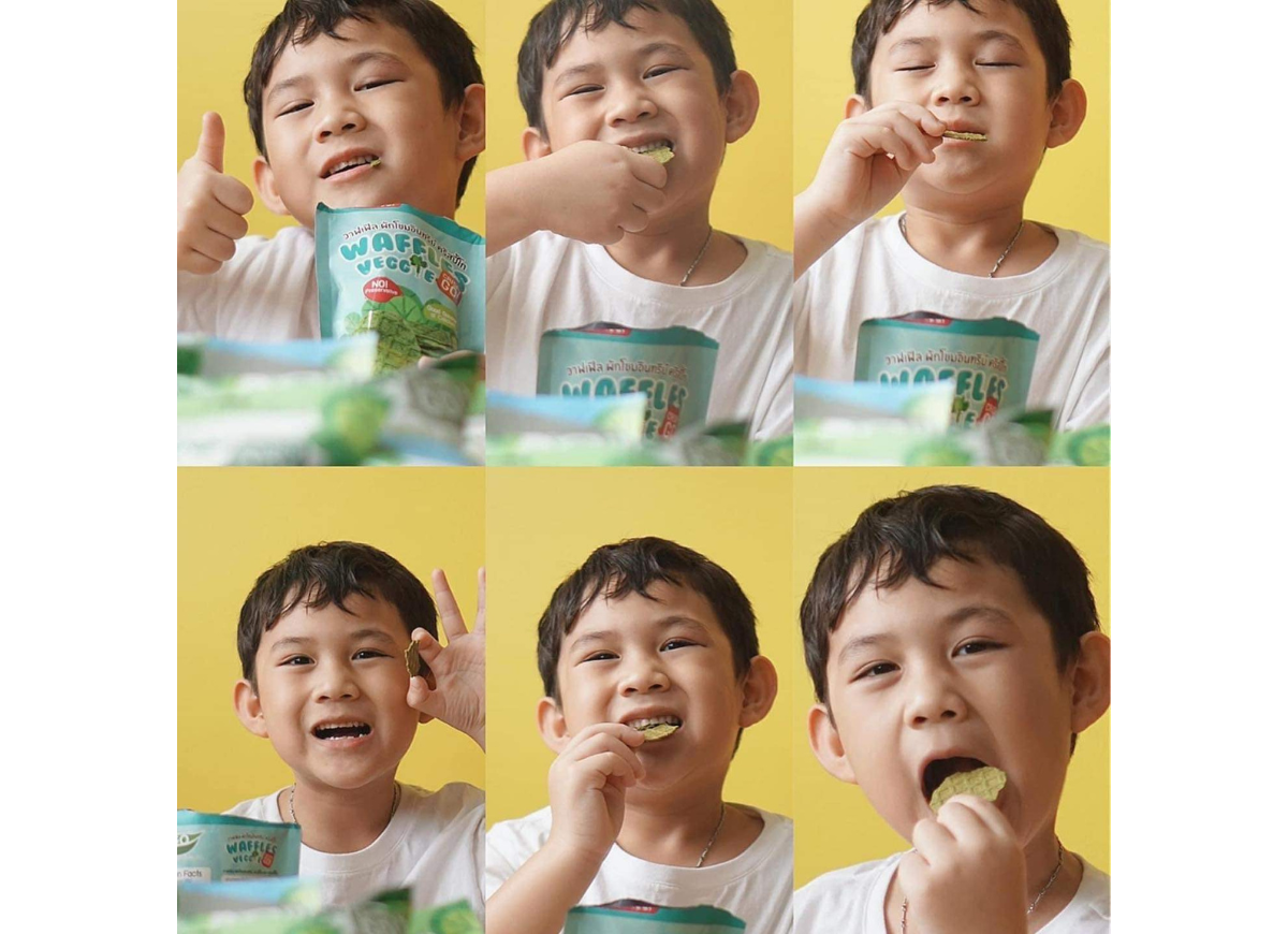 Crispy GO ราคาส่ง 40 ซอง วาฟเฟิลผักโขมอินทรีย์ Waffle Veggie | Shopee ...