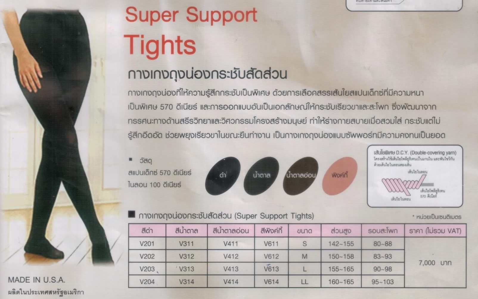 ถุงน่องซัมมิท ควีน บงโวลอง Bonvolant Super Support Tights | Shopee Thailand