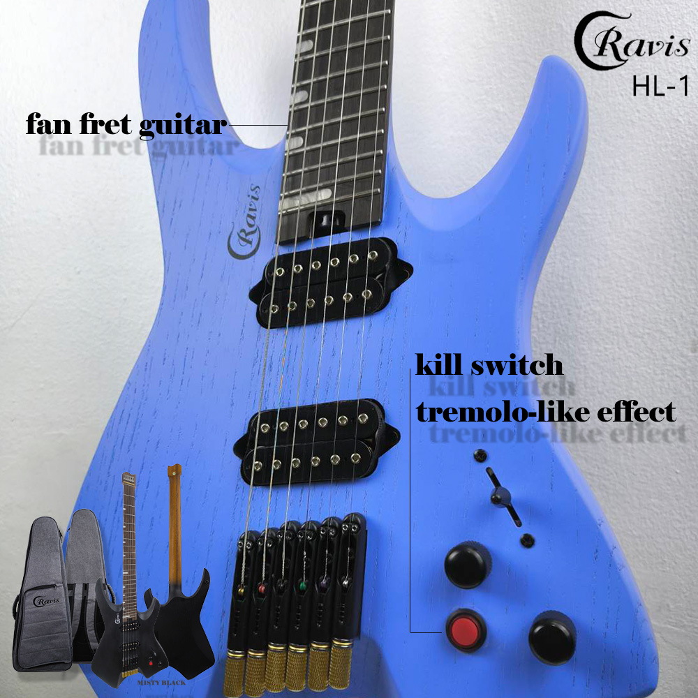 ใหม่ Cravis HL-1 Headless กีต้าร์ไฟฟ้าหัวตัด พร้อมกระเป๋า เซตอัพ จัดส่ง ...