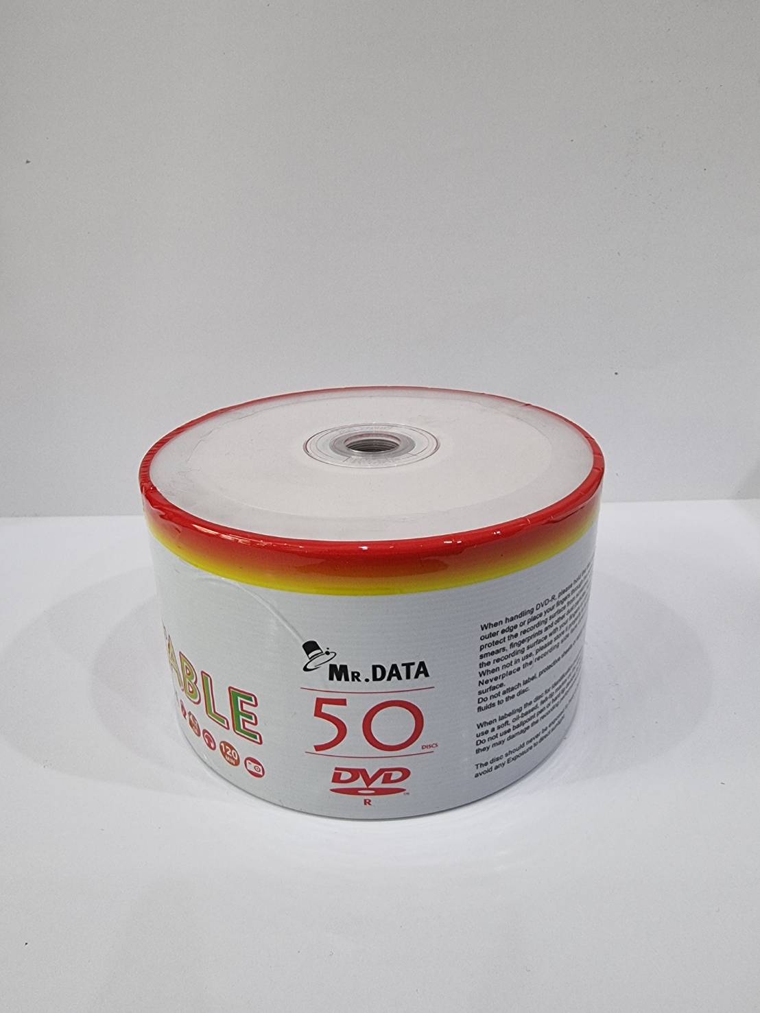 MR.DATA DVD-Printable มิสเตอร์ดาต้า16x (50 แผ่น) แผ่นดีวีดีเปล่า สกรีน ...