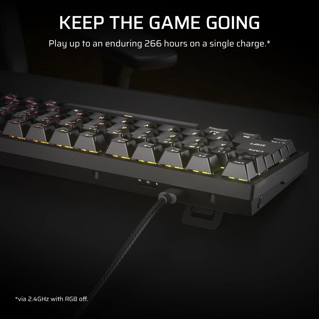 CORSAIR GAMING K/B K65 PLUS WIRELESS MLX FUSION TACTILE SW [US] : CH ...