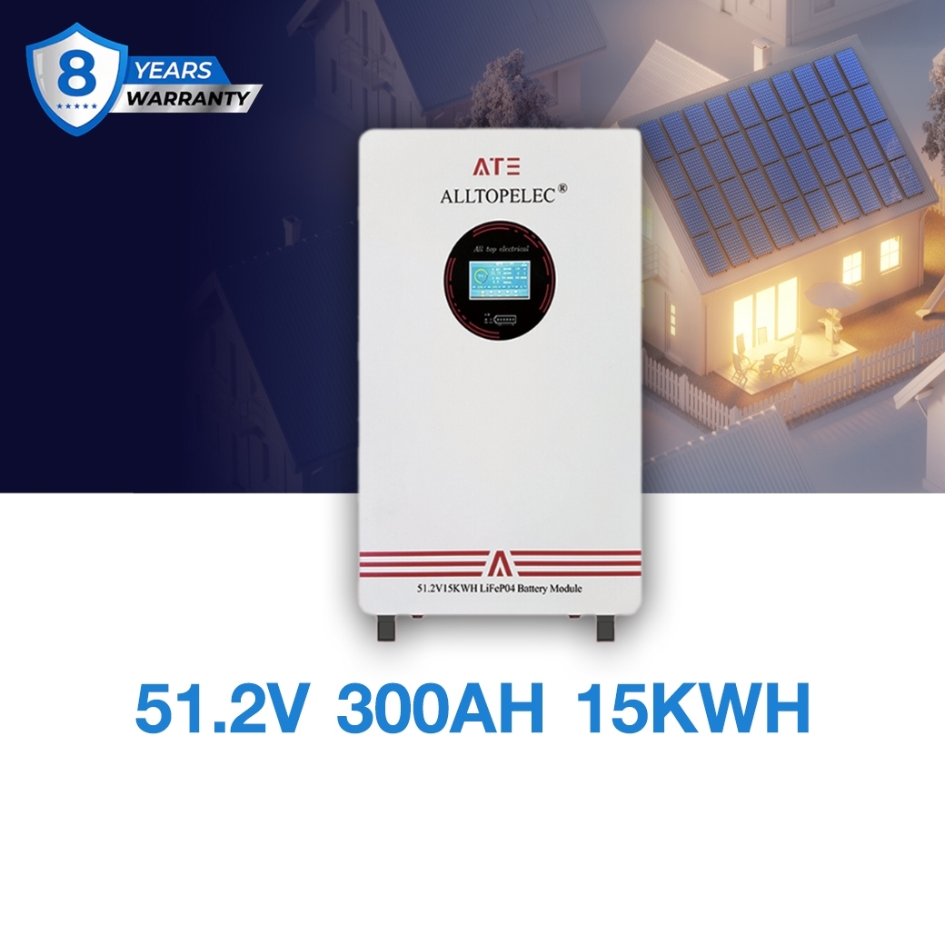ATE ALLTOPELEC Battery LiFePO4 แบตเตอรี่โซล่าเซลล์ 51.2V 300Ah รับ ...