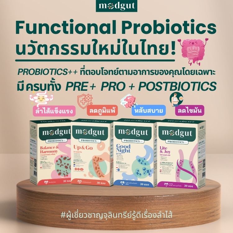 [เซตคู่ Duo] Modgut Probiotics ++ ดูแลสุขภาพ ตอบโจทย์ครบตามอาการของคุณ ...