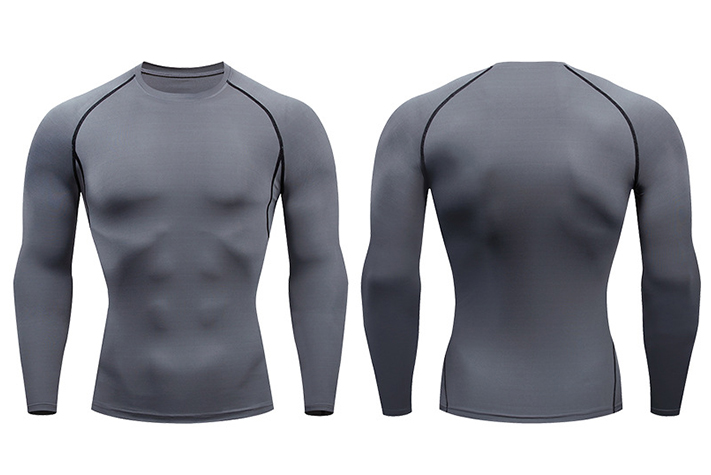 mvp sport เสื้อบีบอัดแขนยาว กระชับกล้ามเนื้อ Coolmax เสื้อออกกำลังกาย ...