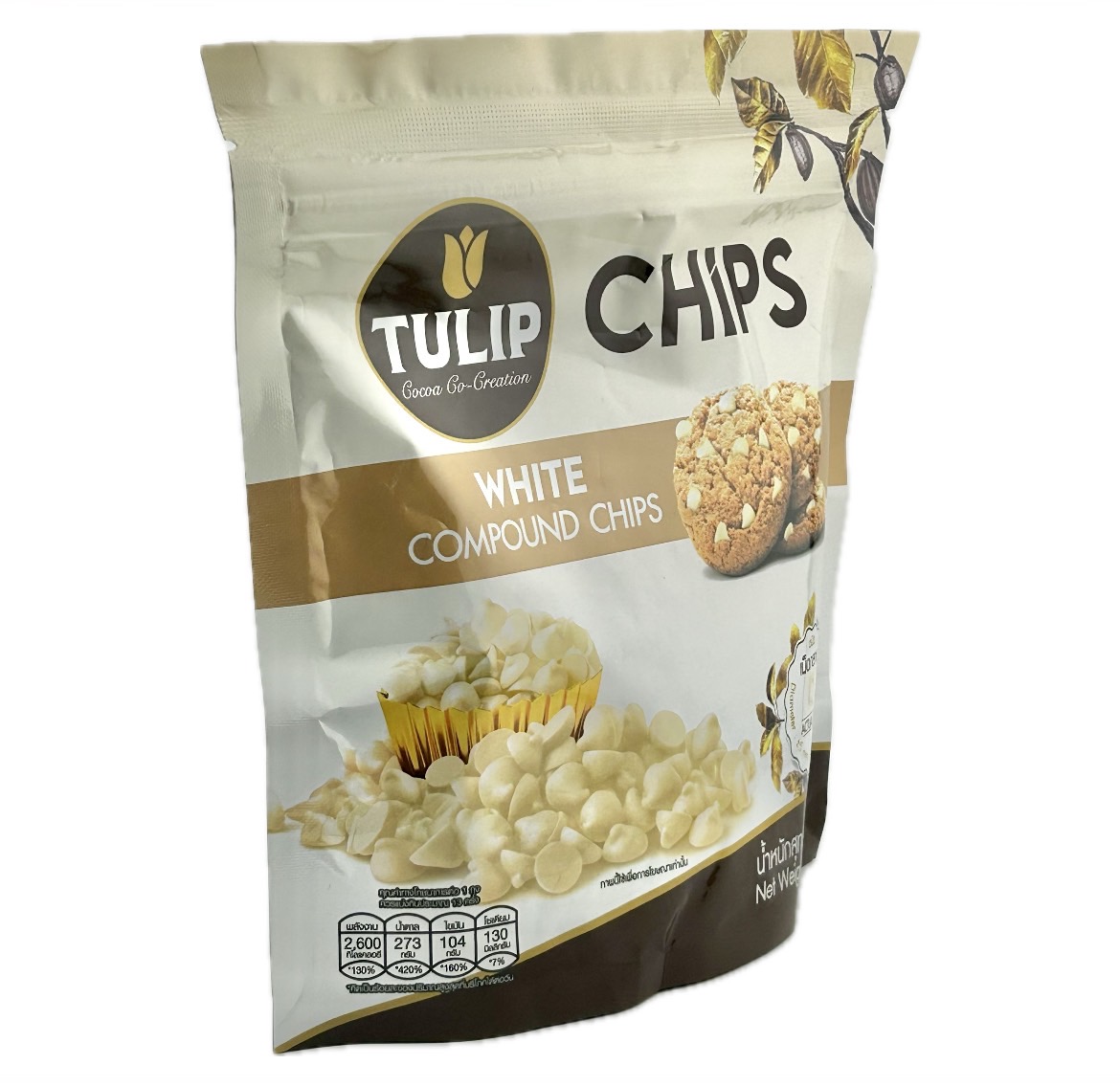 SUPERMART Tulip White Chocolate Chip 500 g.(เม็ดกลาง)#1109395 | Shopee ...