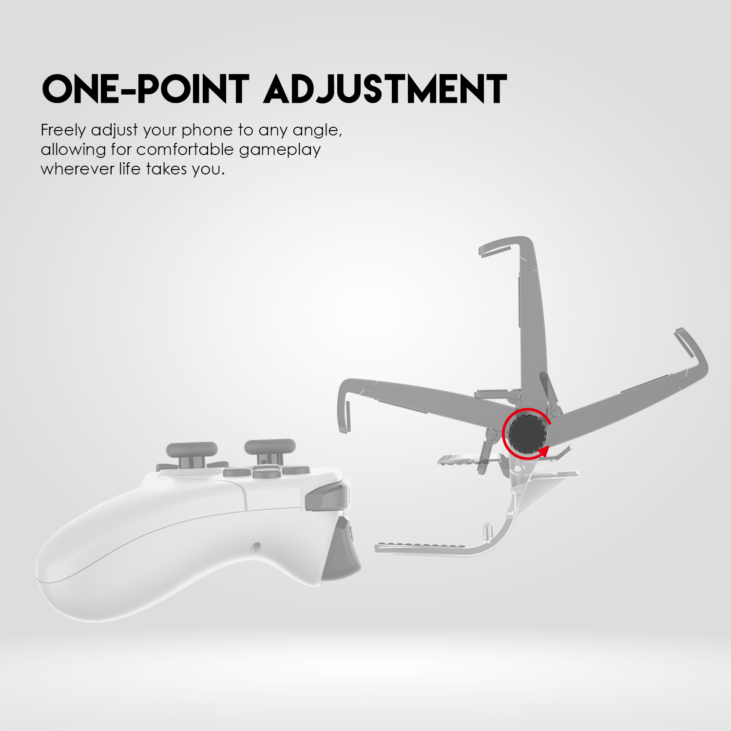 FANTECH ขายึดมือถือเล่นเกม SMART GAMING GRIP รองรับสูงสุด 80mm พับได้ ...