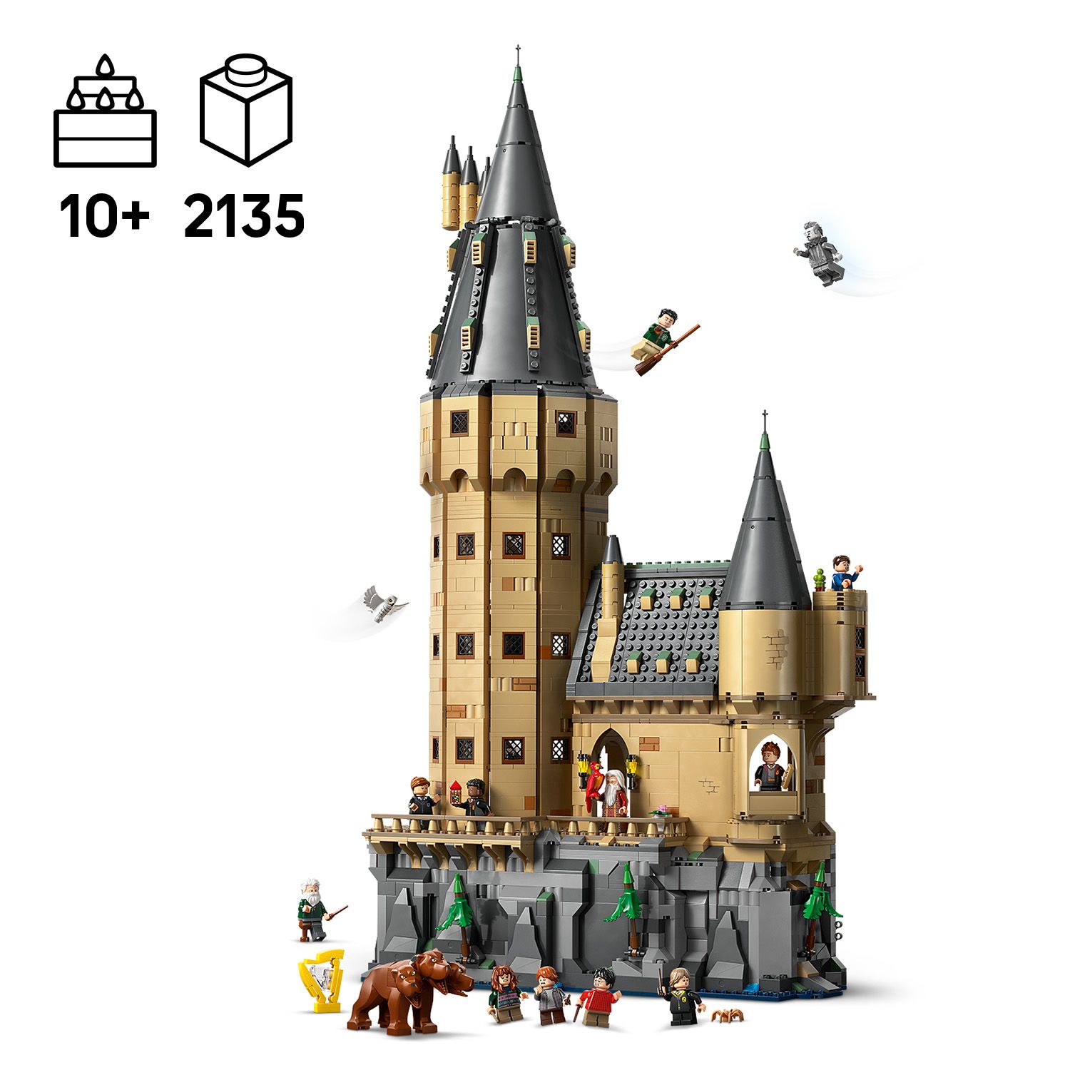 LEGO Harry Potter 76454 Hogwarts Castle: The Main Tower (2135 Pieces ...