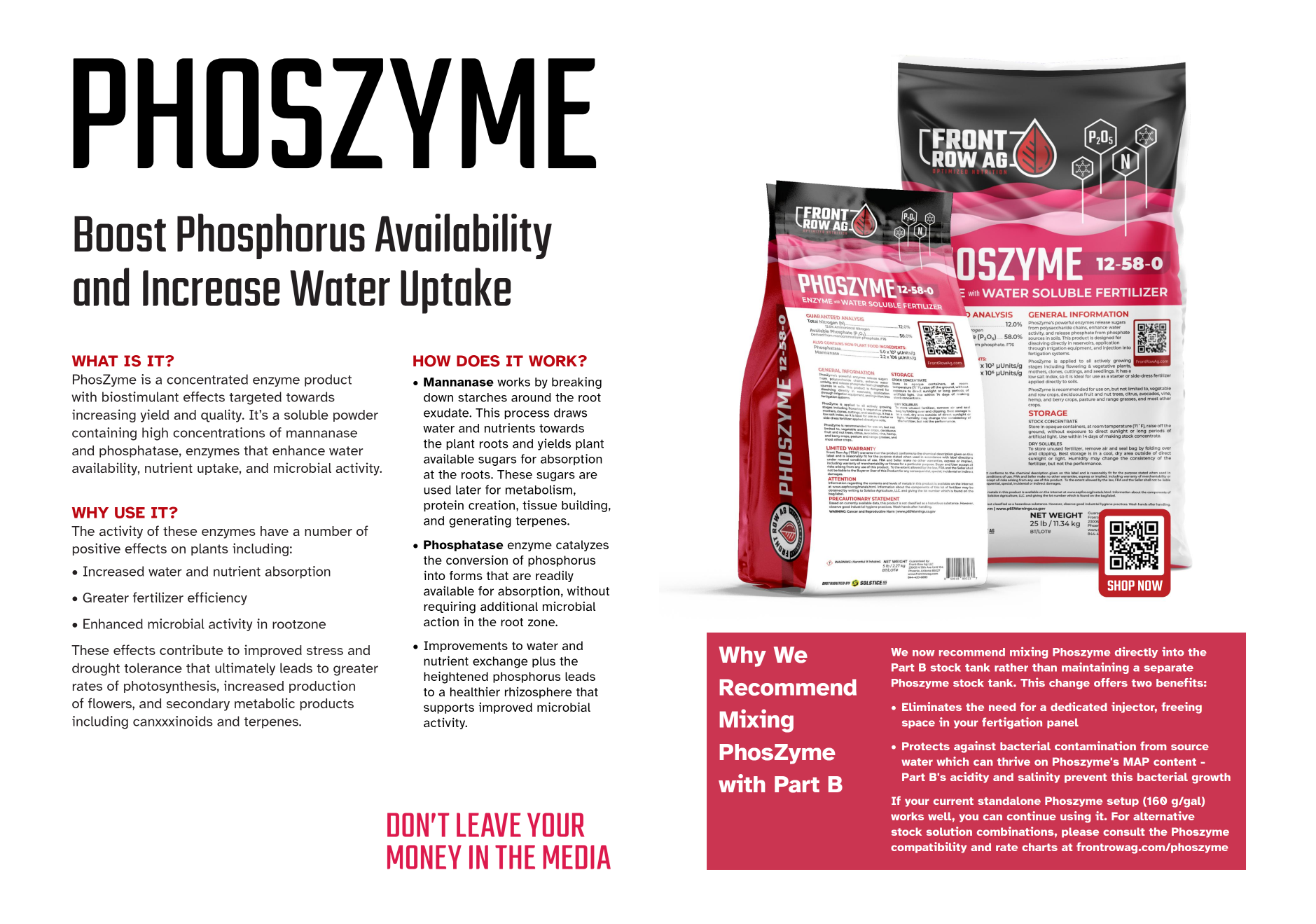 Front Row AG เพิ่มประสิทธิภาพการเจริญเติบโตของพืชด้วยด้วยฟรอนโรว์ เซ็ท ...