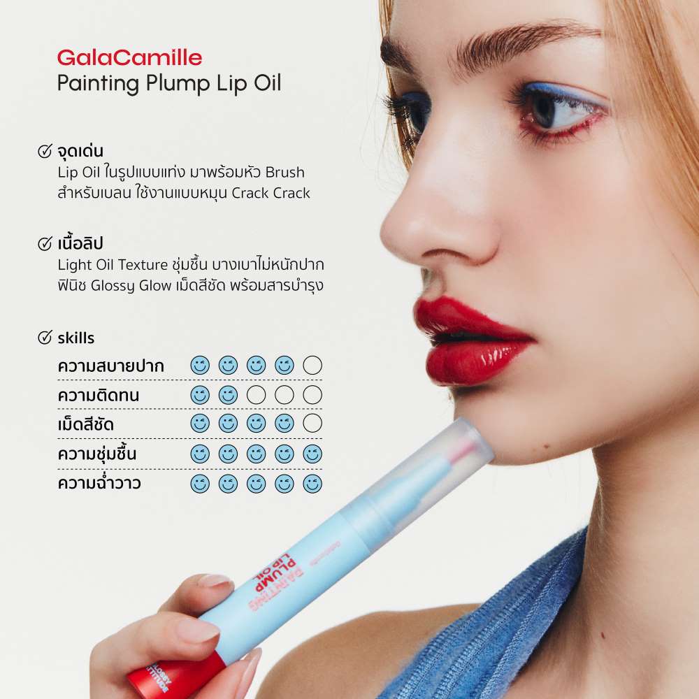Gala Camille Painting Plump Lip Oil ลิปออยล์ 3.5 g | Shopee Thailand