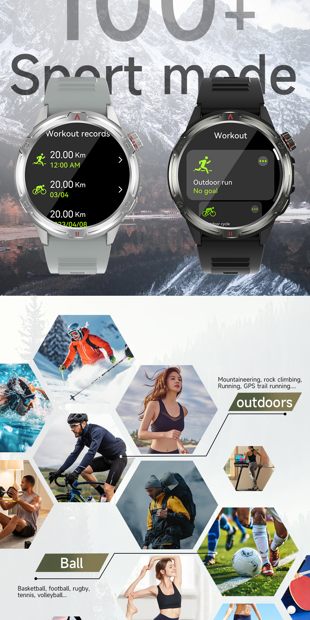 Aolon Tetra R4 สมาร์ทวอทช์ 1.43 นิ้ว Amoled หน้าจอ AOD จะแสดงเสมอ ...